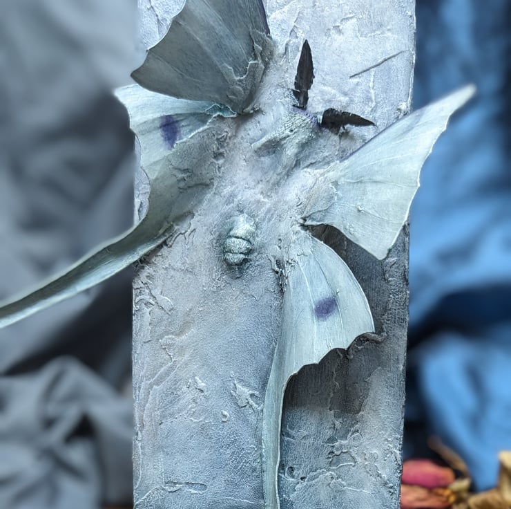 Moth and Wall Sculpture - Folksy