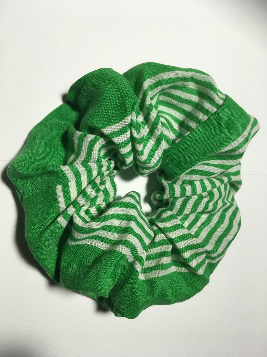 Scrunchie made from repurposed vintage scarves - Folksy