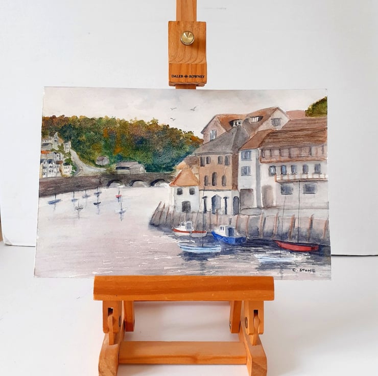 Looe, Cornwall original painting watercolour an... - Folksy