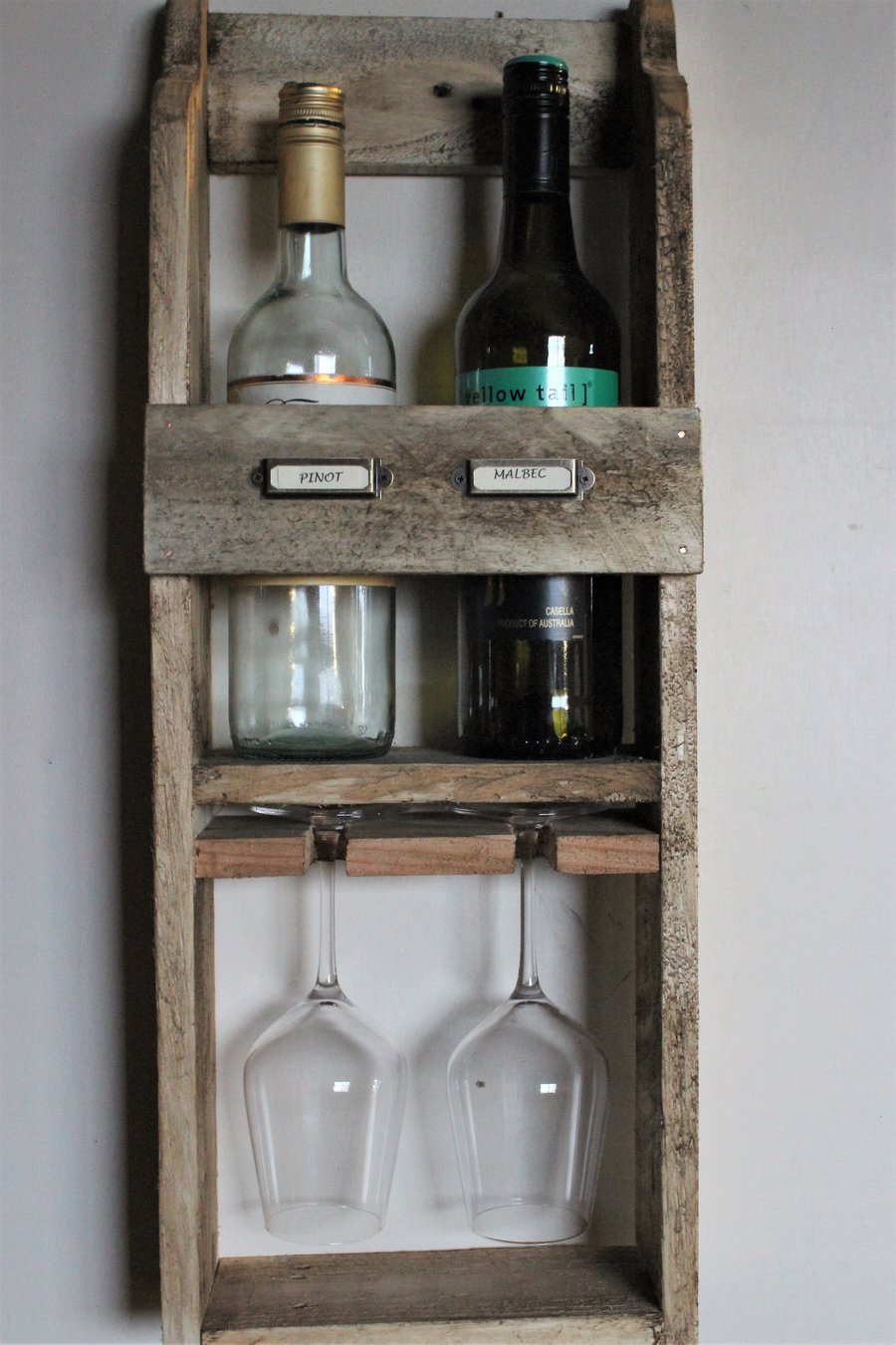 Wine rack, 2 bottles - Folksy