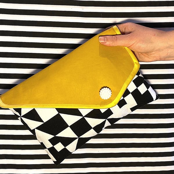 The Mary Q - retro 1960's style handmade clutch... - Folksy