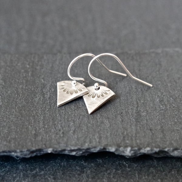Fine Silver Earrings - Heirloom Collection tria... - Folksy