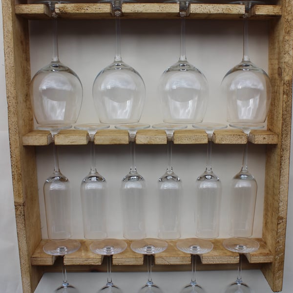Wine & spirit glass storage rack - Folksy