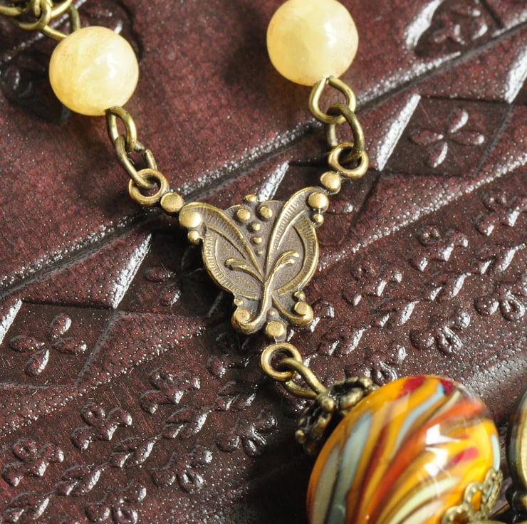 Zest for Life Lampwork & Gemstone Pocket Wa... - Folksy