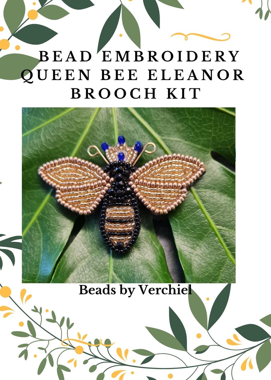Jewellery Making - Bead embroidery Eleanor Quee... - Folksy