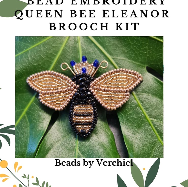 Jewellery Making - Bead embroidery Eleanor Quee... - Folksy