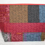 Patchwork Project Bag. Lined Purse. Zipped Hold... - Folksy