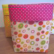 A Colourful Fabric Storage Box - Folksy