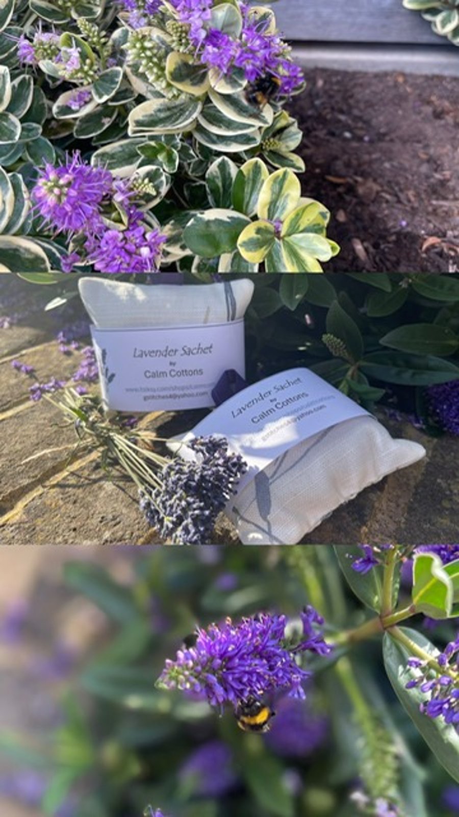 3 boxed Lavender sachets - Folksy