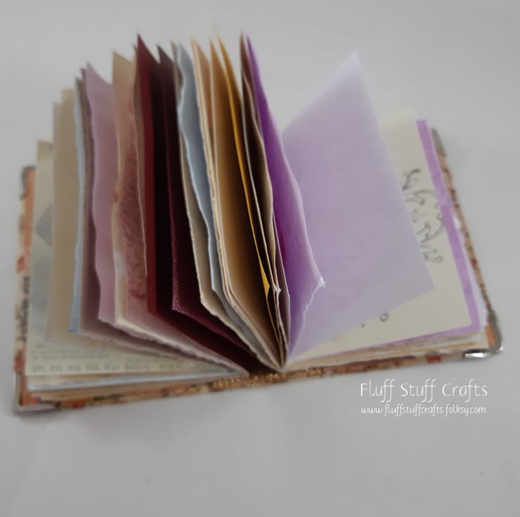 Set of 2 small notebooks, junk journals, handmade - Folksy