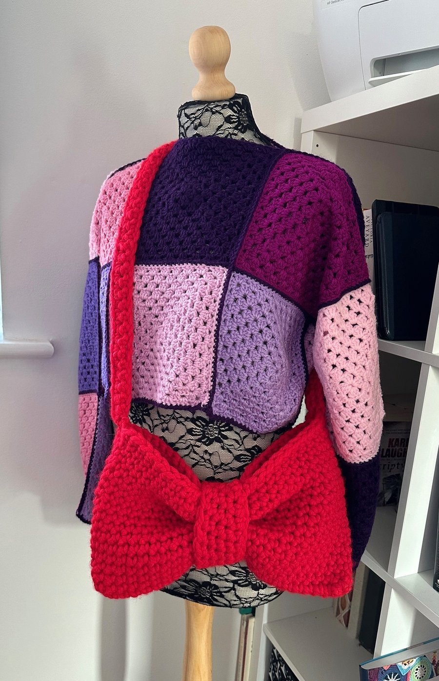 Super Chunky Bow Bag, Funky Bag, Cute Bag, Bow ... - Folksy