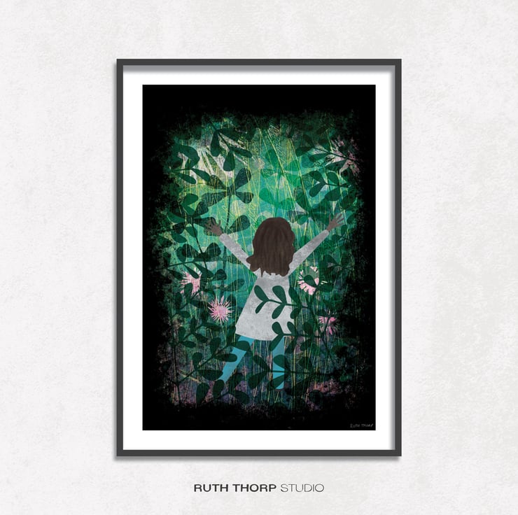 Into the Forest - A4 Illustrated Art Print - Folksy