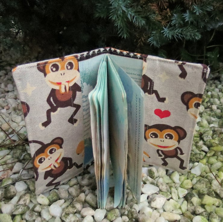 Monkey. A passport cover with a monkeys design... - Folksy