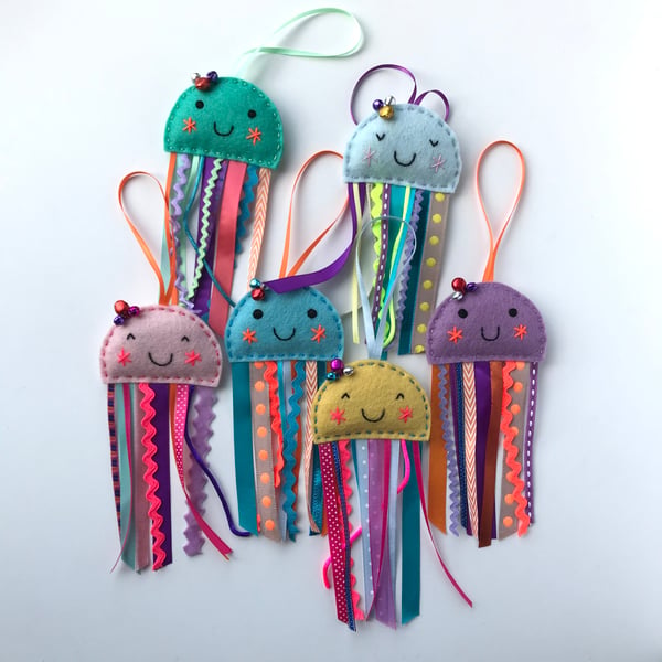 Jingle Jellyfish Christmas Tree Decoration - Folksy