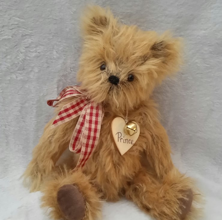 Traditional mohair bear, collectable artist bea... - Folksy