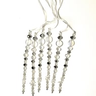 Set of 6 x Hanging Icicle Decorations - Folksy