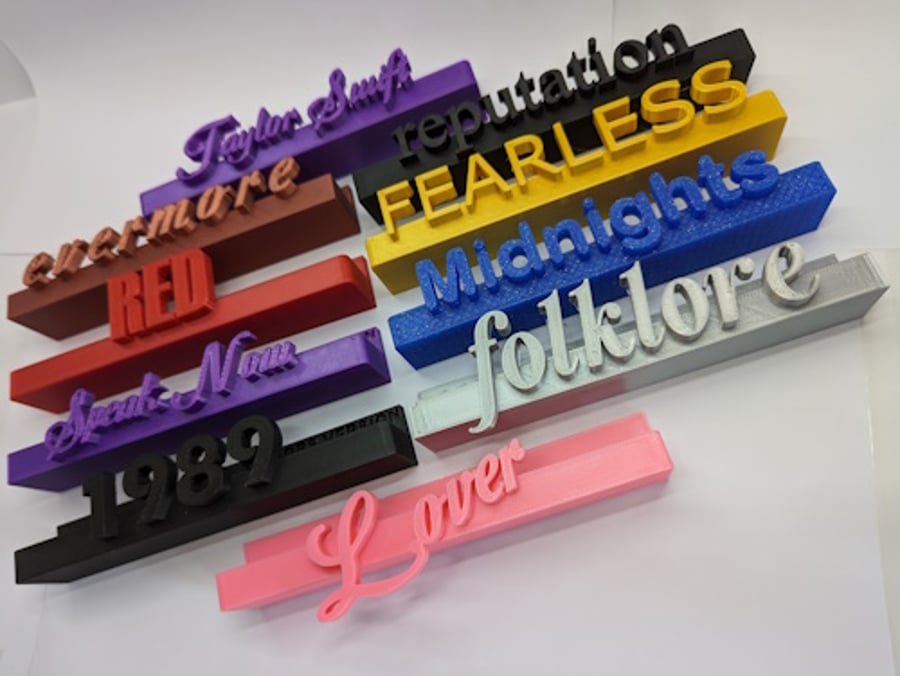 CD wall display for Taylor Swift Full Set (All ... - Folksy