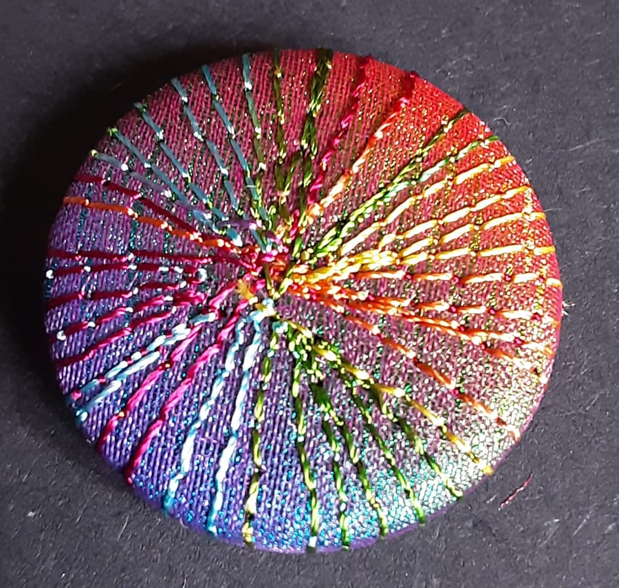 Buttons 1 inch button Hand Dyed Silks and Cotto... - Folksy