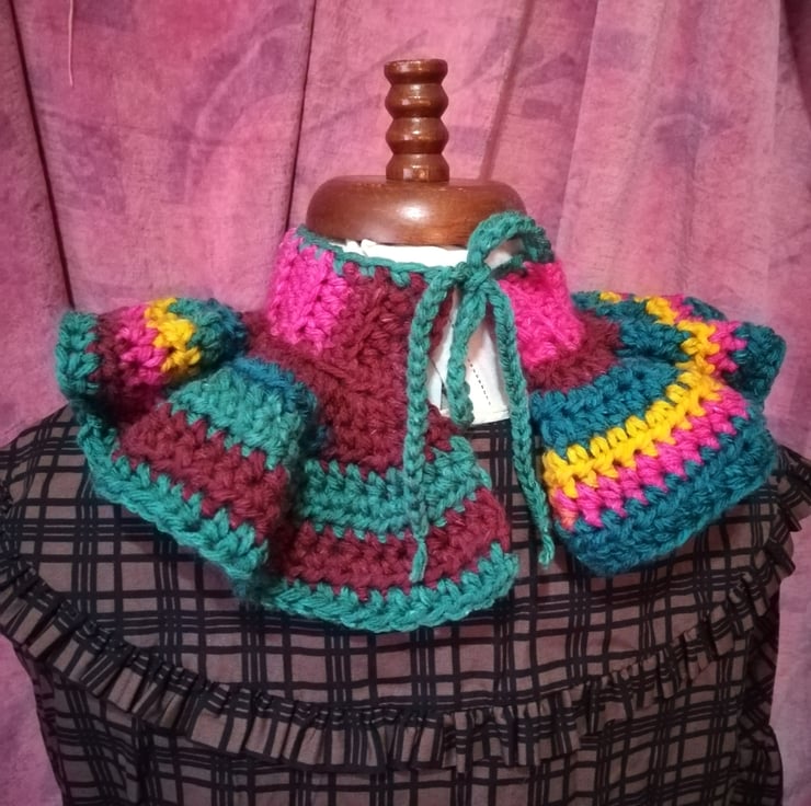 Edwardian Crochet Ruff Collar Circus - Folksy