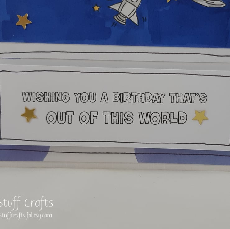 Handmade birthday card - spaceman - Folksy