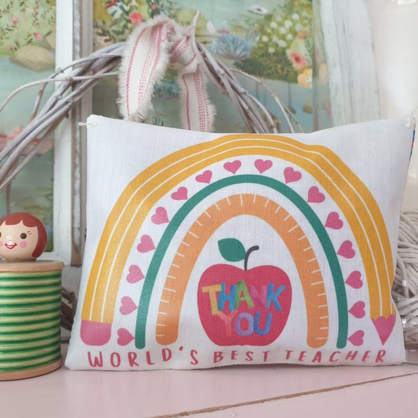 Thank You Teacher Scented Gift Sachet, Handmade... - Folksy