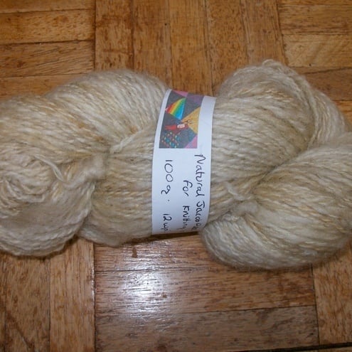 100g Hank of Handspun Jacob Wool - Folksy