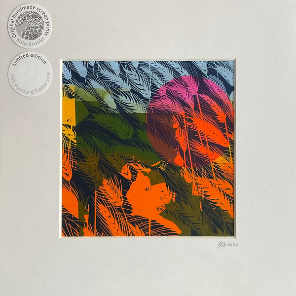 Pretty little layers - unique screen print - Folksy