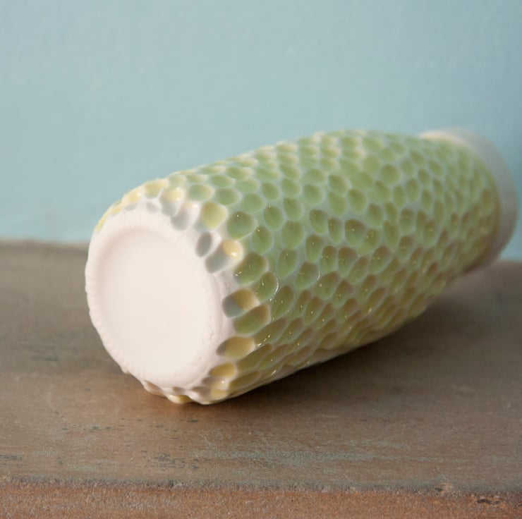 Yellow Milk Bottle Vase - Folksy