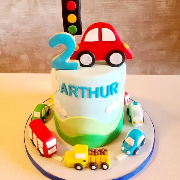Car theme edible cake toppers decorations - Folksy
