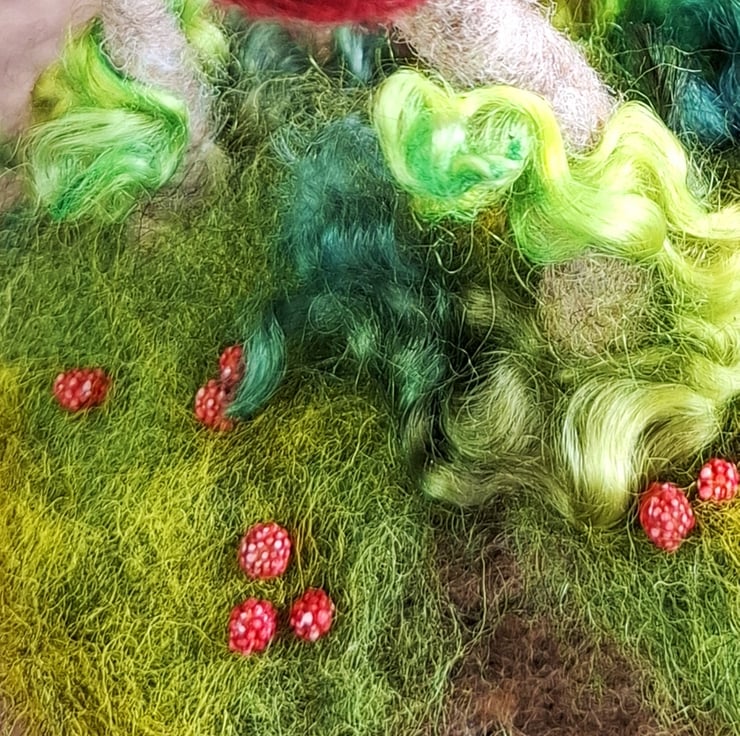 Tall Wonky Toadstools in Moss. Needle Felted wi... - Folksy
