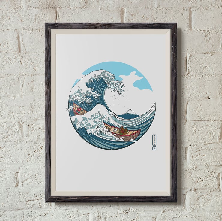 The Great Wave off Kanagawa art print - Folksy