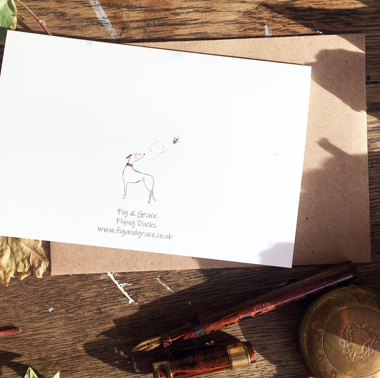Flying Duck Card Duck Greeting Birthday Thank y... - Folksy