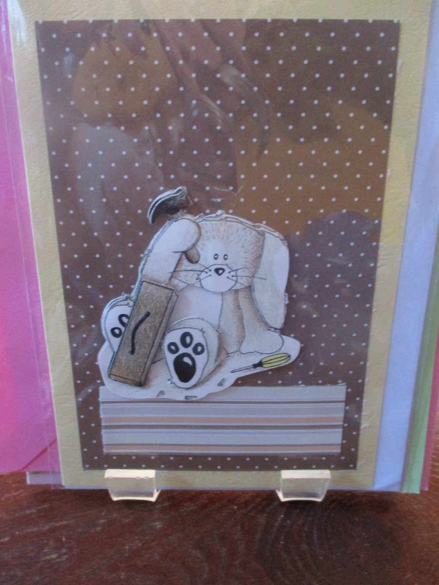 DIY Bunny Card - Folksy