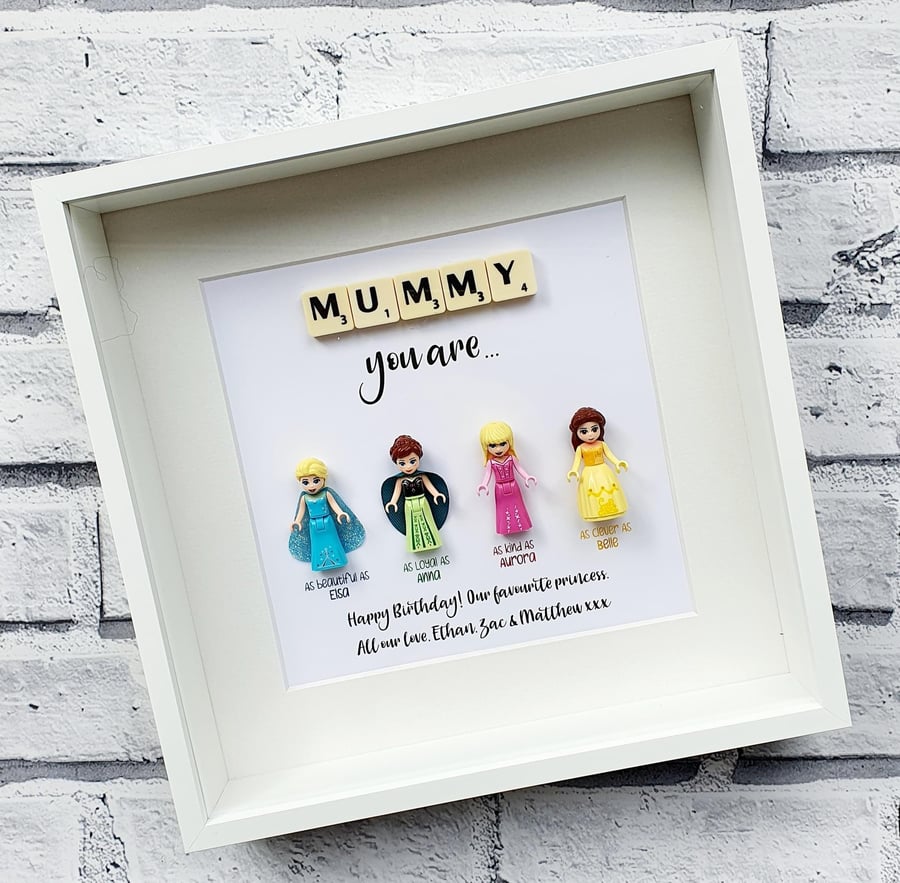 Lego Disney Princess Minifigure & Scrabble ... - Folksy