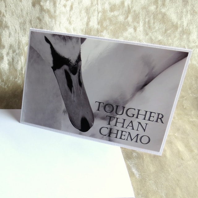 Chemo card. Tougher than chemo. Cancer card - Folksy