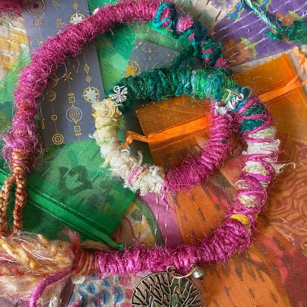 Tree of life Hair wrap, single ended dreadlock ... - Folksy