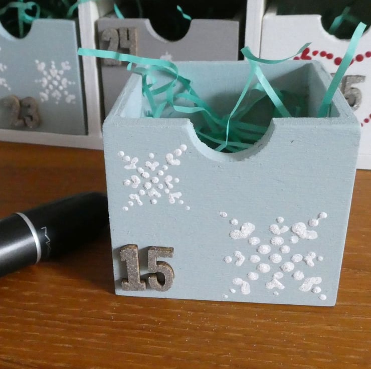 Handpainted Advent Calendar - Folksy