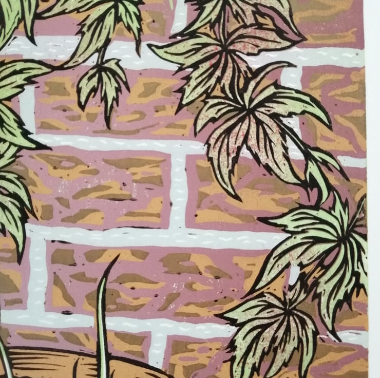 See you in the Spring Original Reduction Lino P... - Folksy