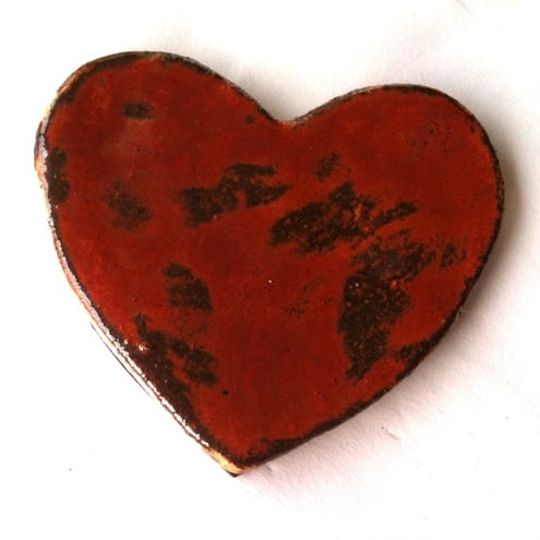 Set of 4 Heart Coasters - Folksy