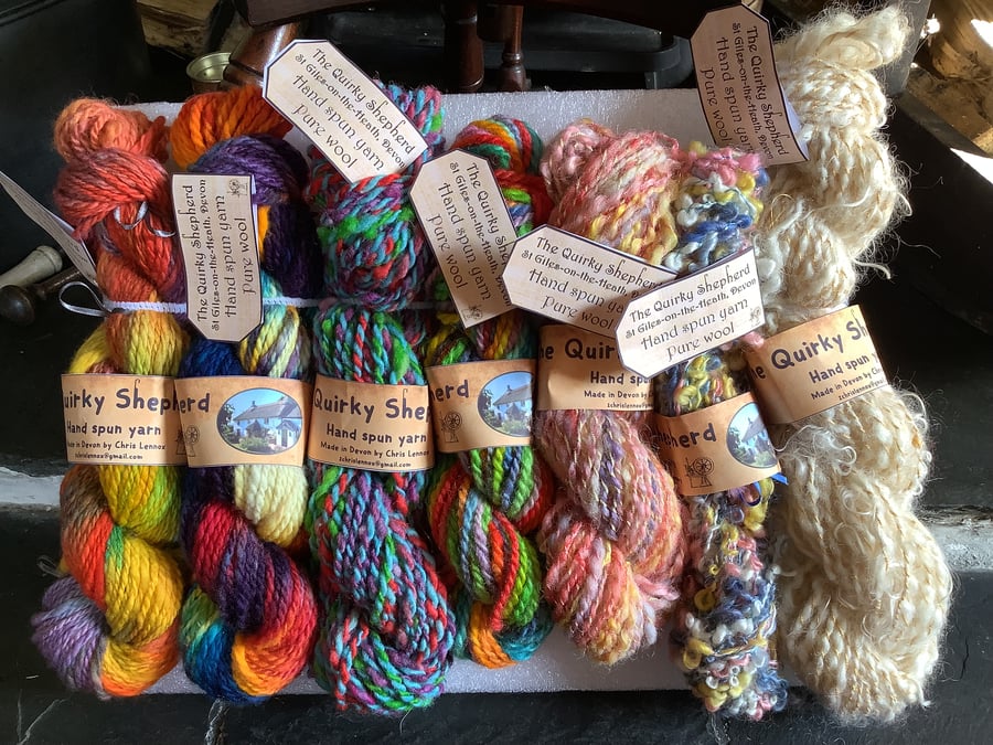 The Quirky Shepherd Hand Spun Yarn - Folksy