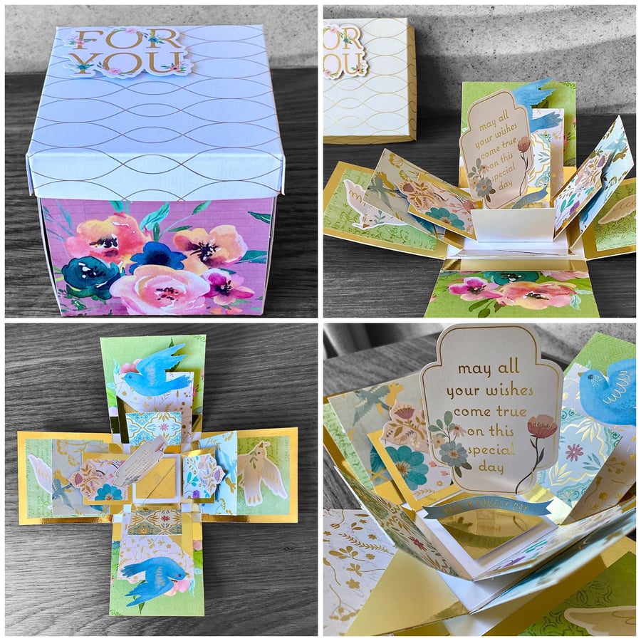 Box Card. 3D Special Occasion Box Card.Can be p... - Folksy