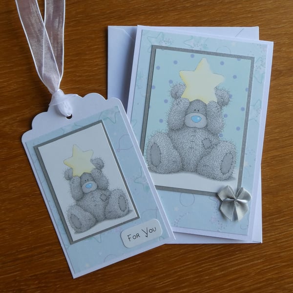 Tatty Teddy Card & Gift Tag Set - Birthday,... - Folksy