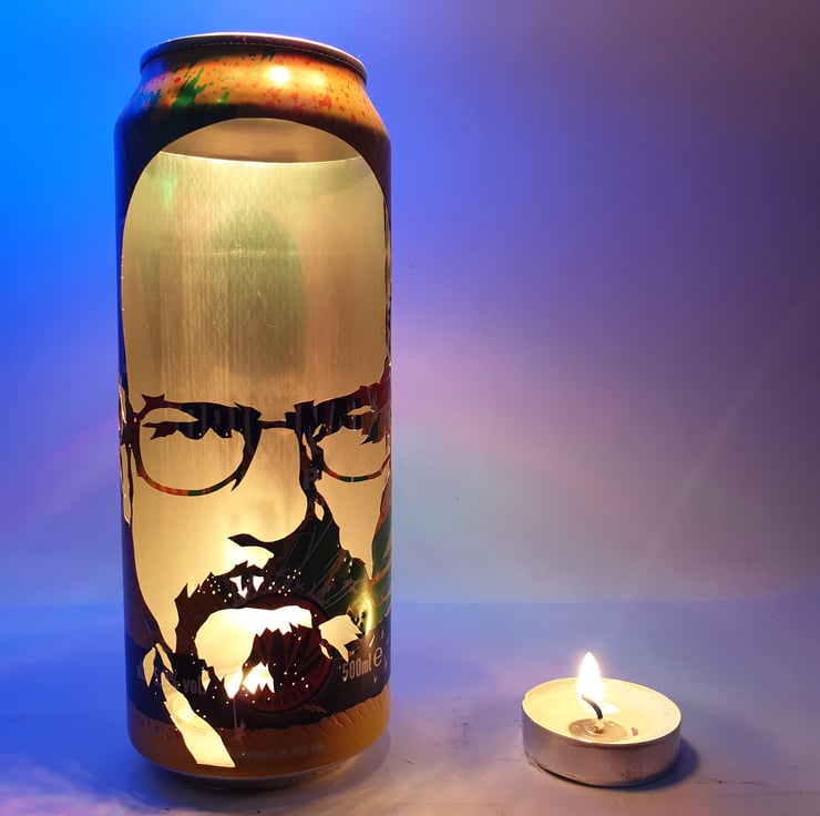 Breaking Bad Heisenberg Beer Can Lantern! Bryan... - Folksy