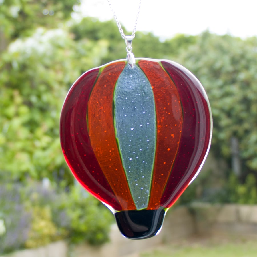 Red, Orange and Blue Hot Air Balloon Hanger in ... - Folksy