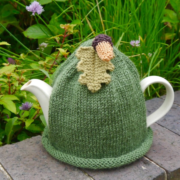 Large Acorn Tea Cosy 8 Cup, Autumn Tea Cozy - Folksy