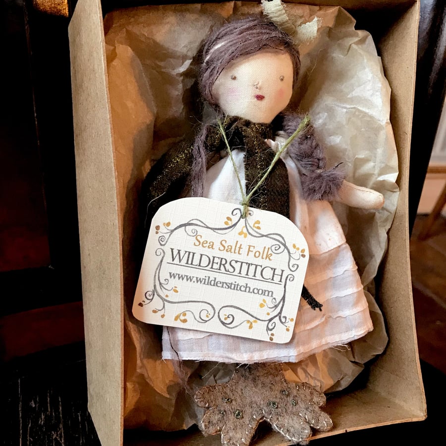 SEA SALT FOLK - Mini Selkie Art Doll - Miranda - Folksy