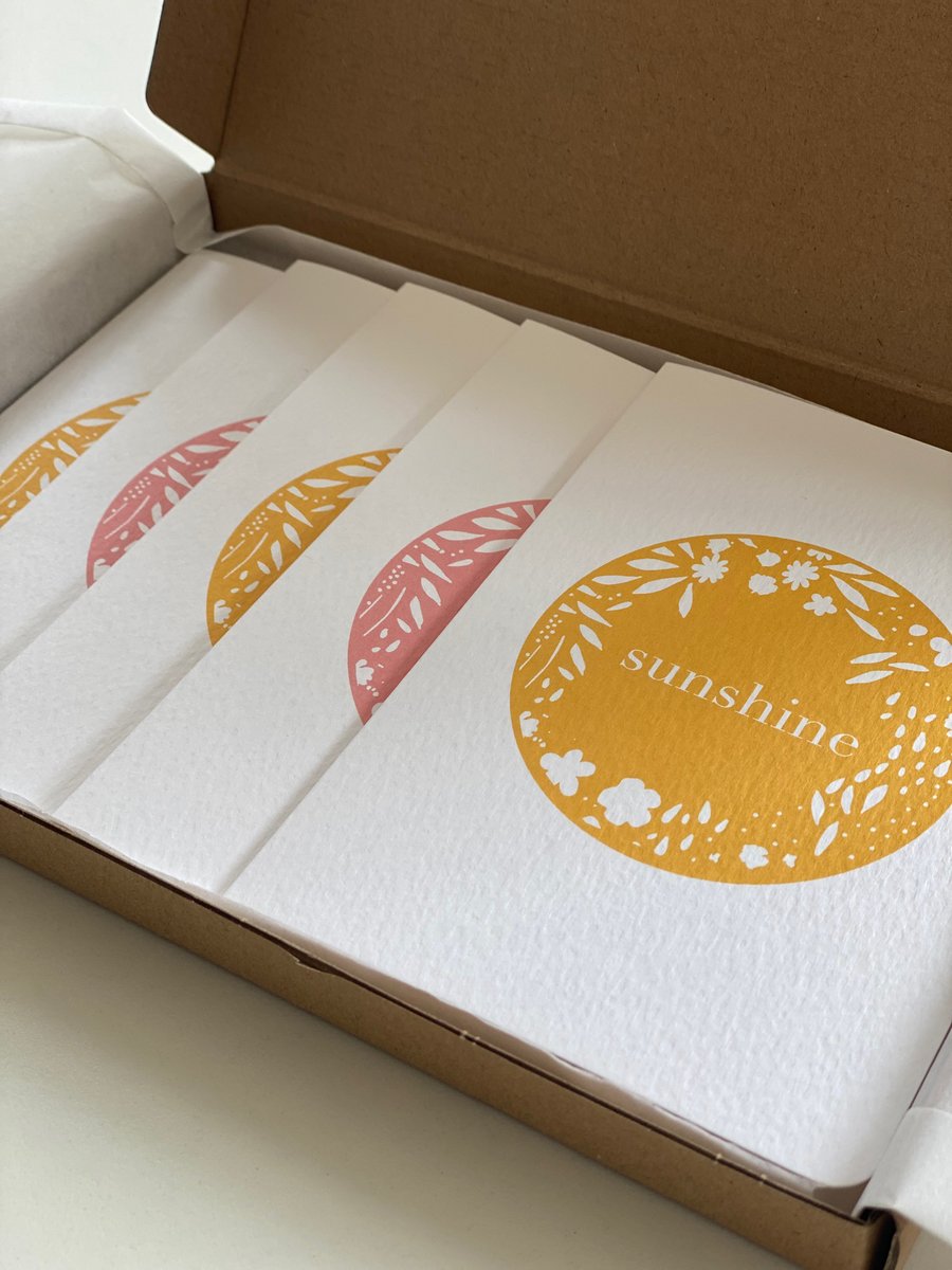 5 pack cards LOVE and SUNSHINE wedding - Folksy