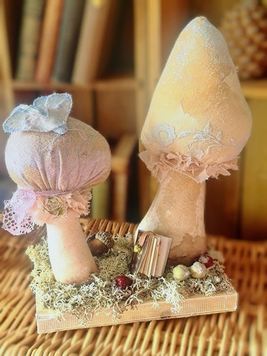Handmade fairy toadstools - Folksy