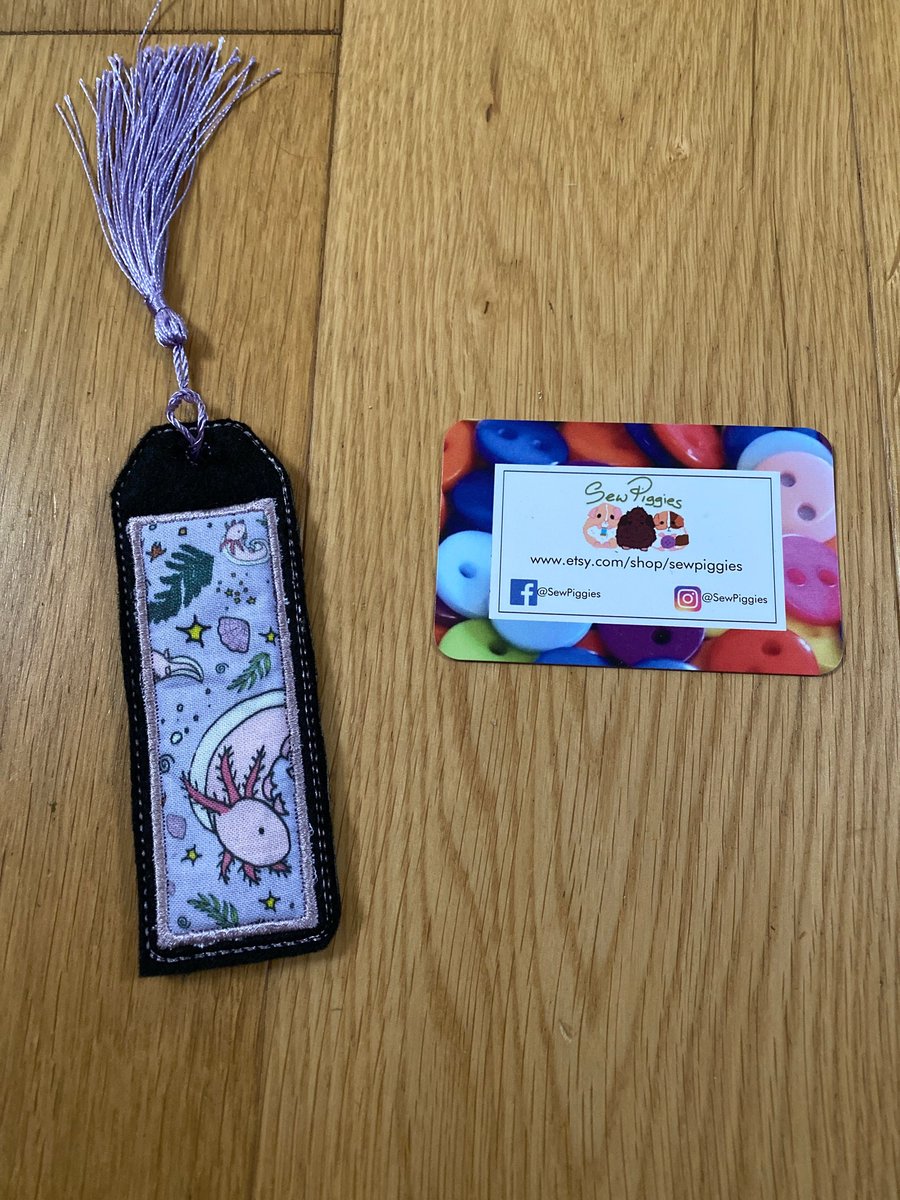 Purple Axolotl Bookmark - Folksy