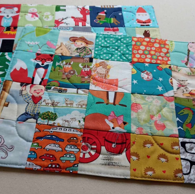 I spy quiet toy game, reversible playmat, activ... - Folksy